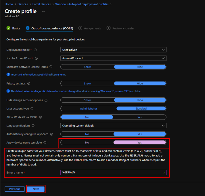 Setup a Windows Autopilot test lab