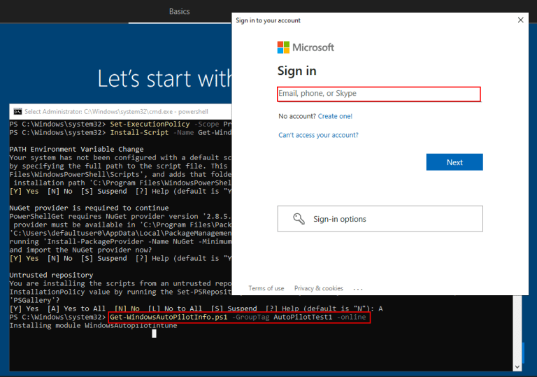 Setup a Windows Autopilot test lab