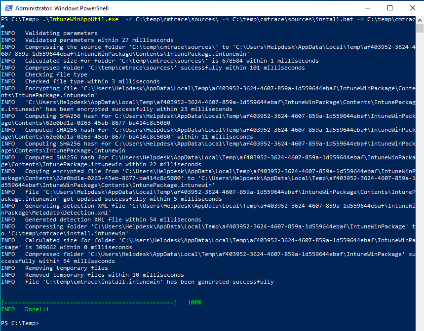 Deploy a Win32 App with Intune (Cmtrace) – AI & Modern Device Management
