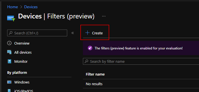 Use assignment filter for the update ring assignment
