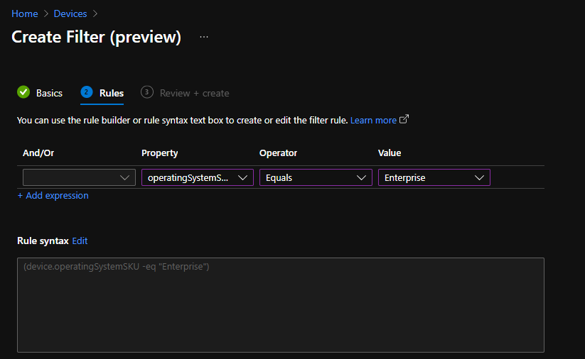 Use assignment filter for the update ring assignment