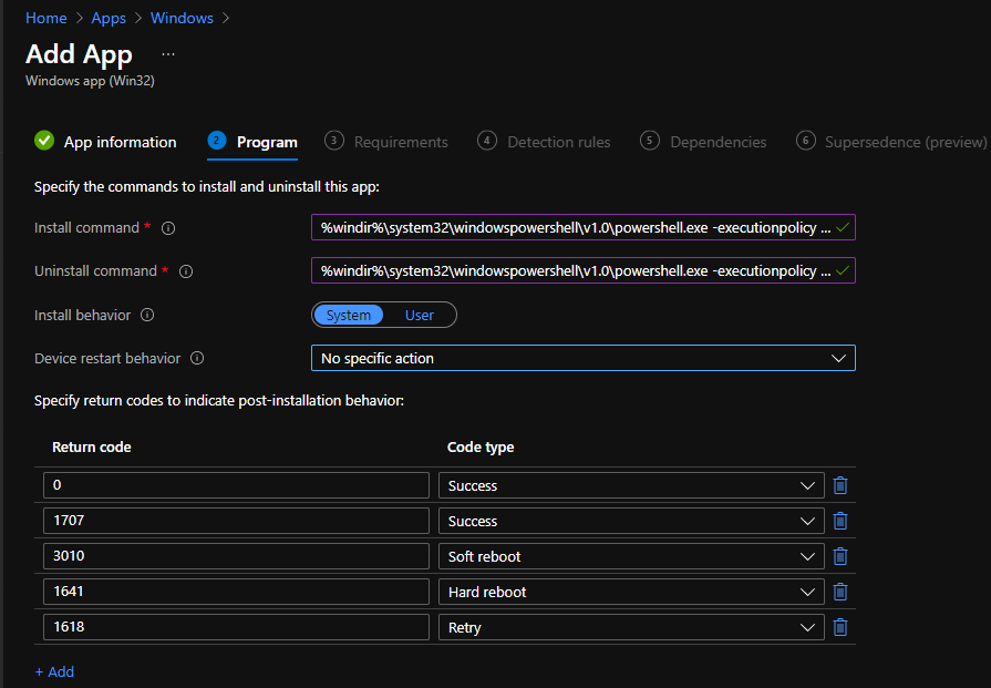 Creating a web page shortcut on the desktop using intune