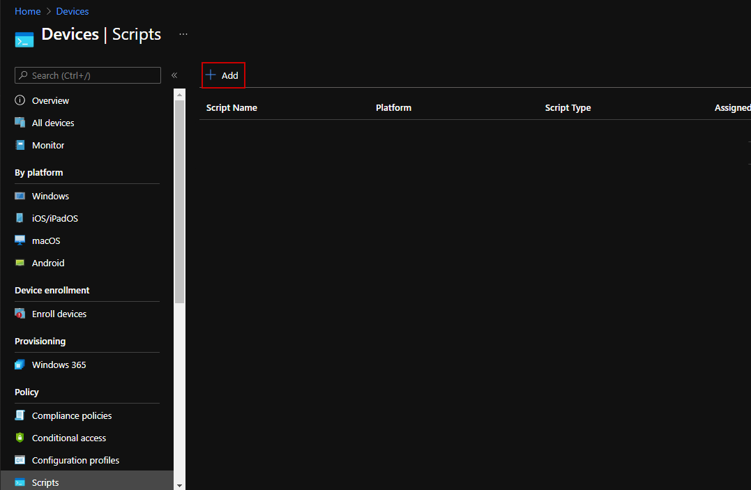 Map an Networkdrive with Intune