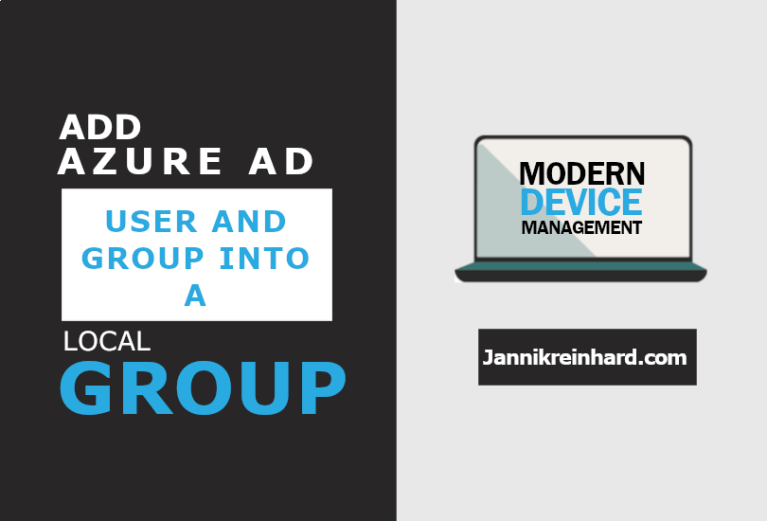 Add Azure AD user and group into a local group
