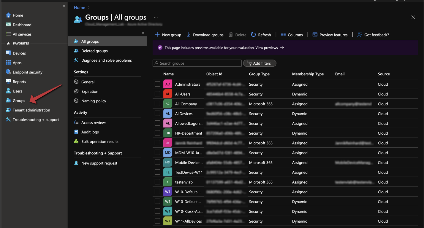 The ultimate MEM tour part 5 – User and Groups – AI & Modern Device ...