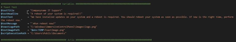 Delay Windows Update pending reboot with toast notification