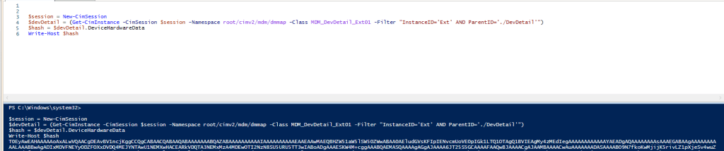 How to encode an Autopilot hash – Modern Device Management