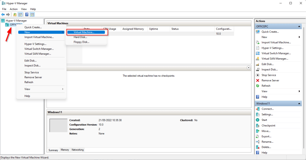 How to create a Windows 11 Hyper-V VM – Modern Device Management