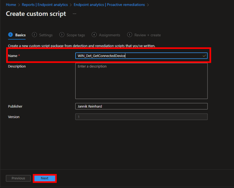 Endpoint analytics remediation script community repository