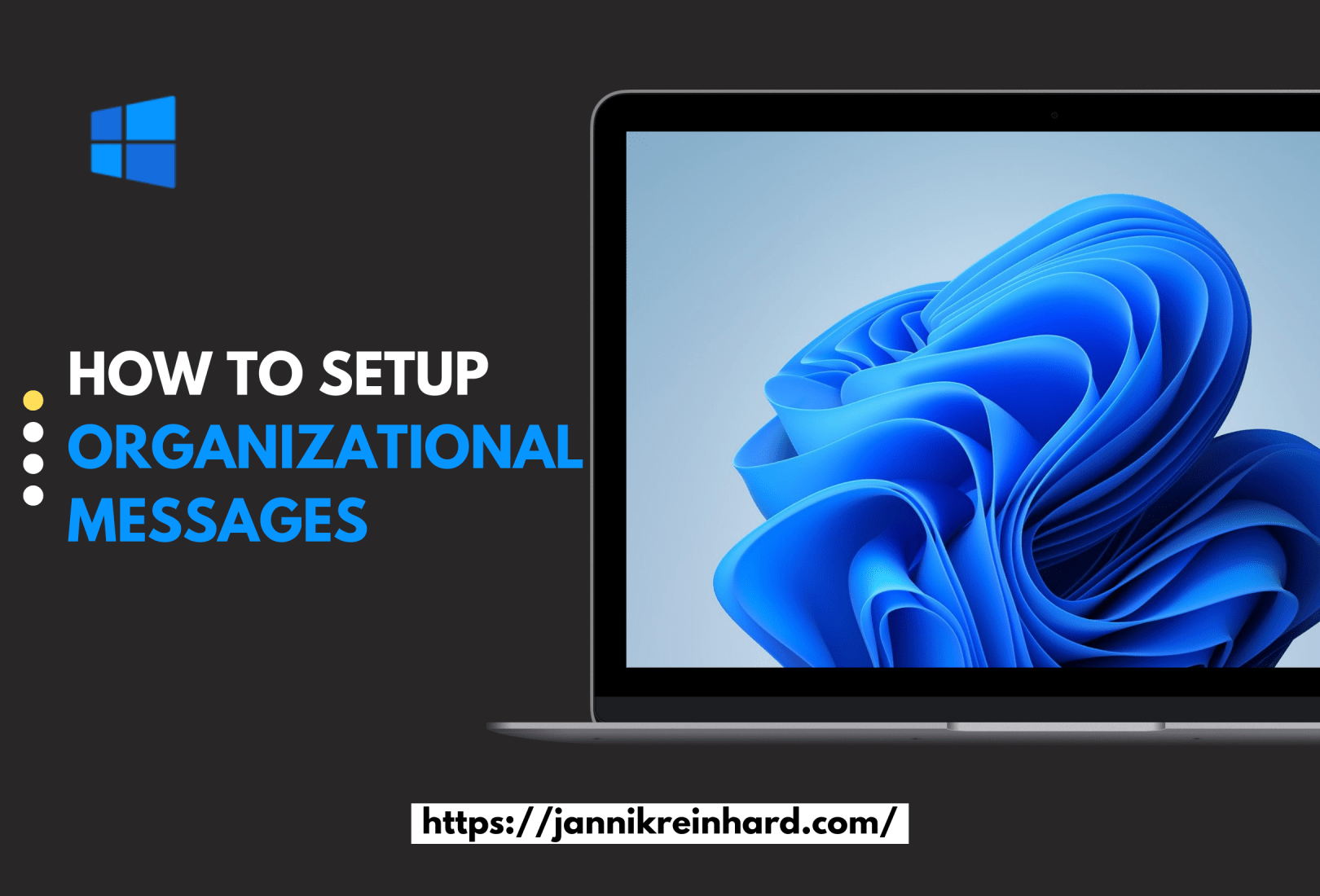 How to setup Organizational messages