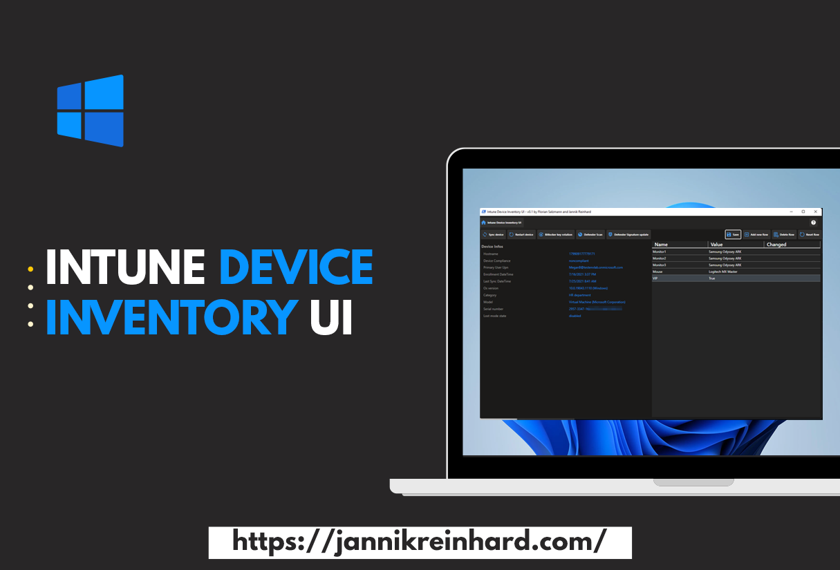 Intune Device Inventory UI – Modern Device Management