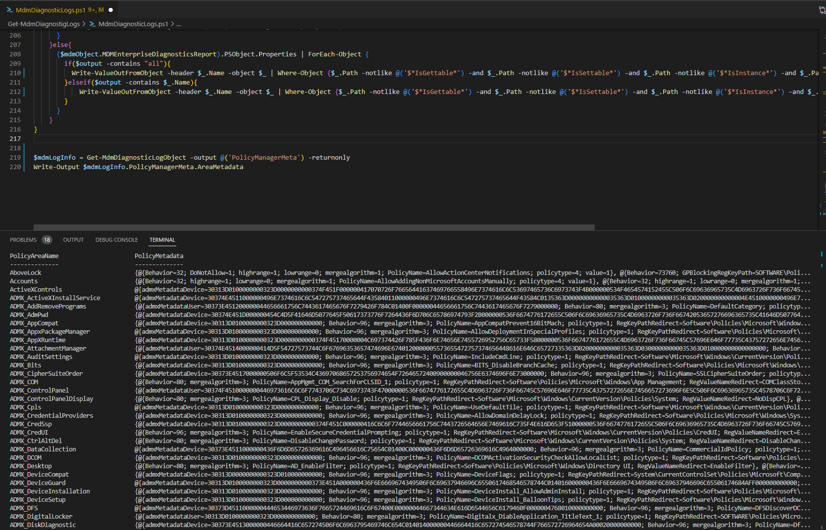 Easy way to analyse MDM Diagnostic data on the client