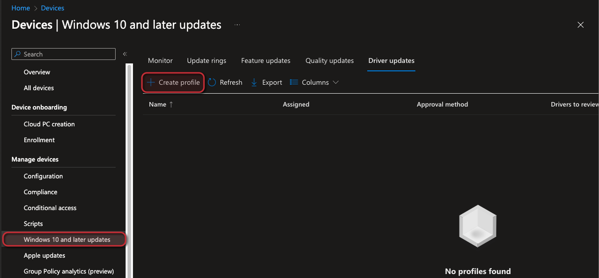 Get started with Intune driver update management – AI & Modern Device ...