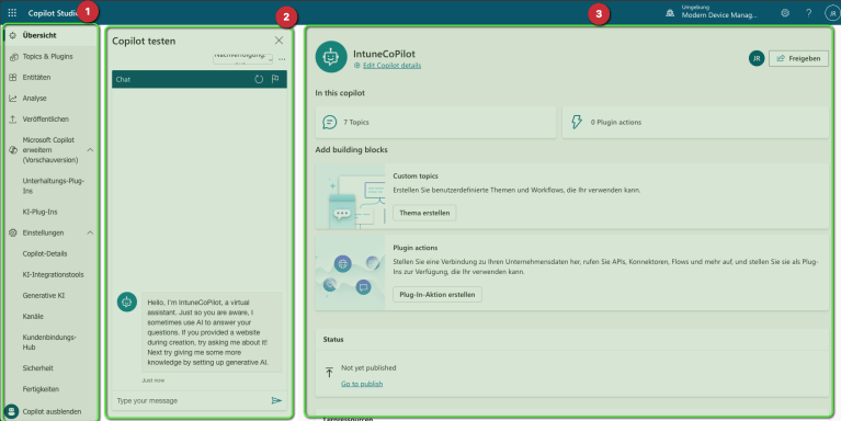 Create your own Intune Co Pilot using CoPilot Studio